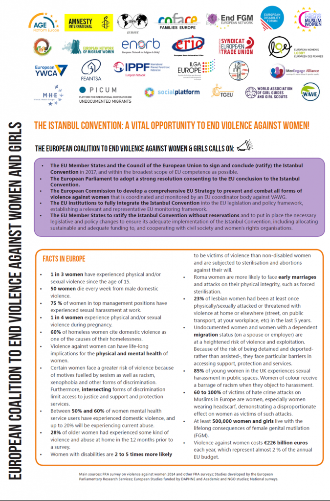 European Coalition to End Violence Against Women & Girls Calls for ...